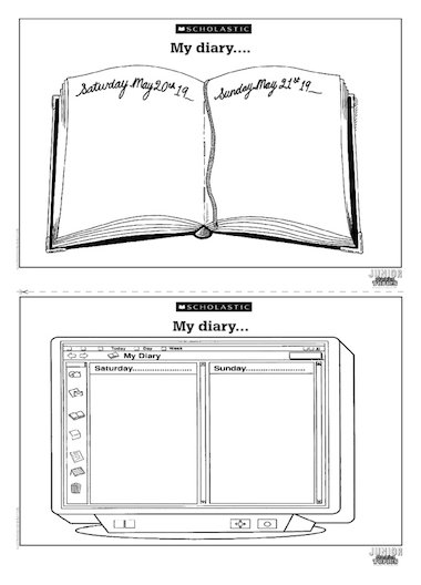 My Diary Writing Frames Primary KS2 Teaching Resource Scholastic