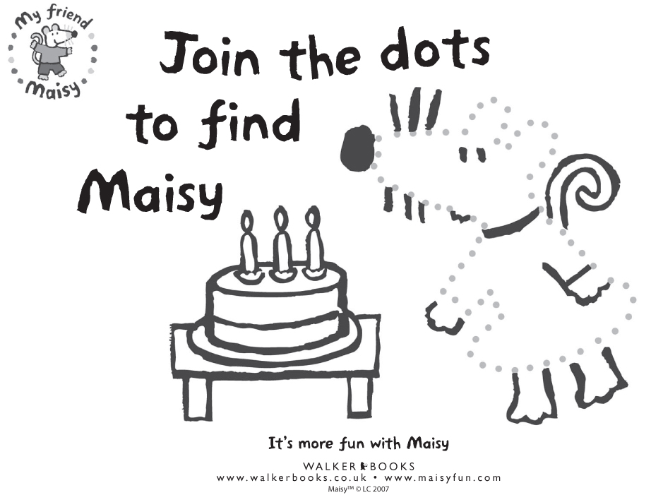 Dot-to-dot with Maisy - Scholastic Kids' Club