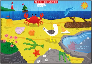 Beach scene – Early Years teaching resource - Scholastic