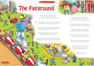 ‘The Fairground’ poem poster – Primary KS2 teaching resource - Scholastic